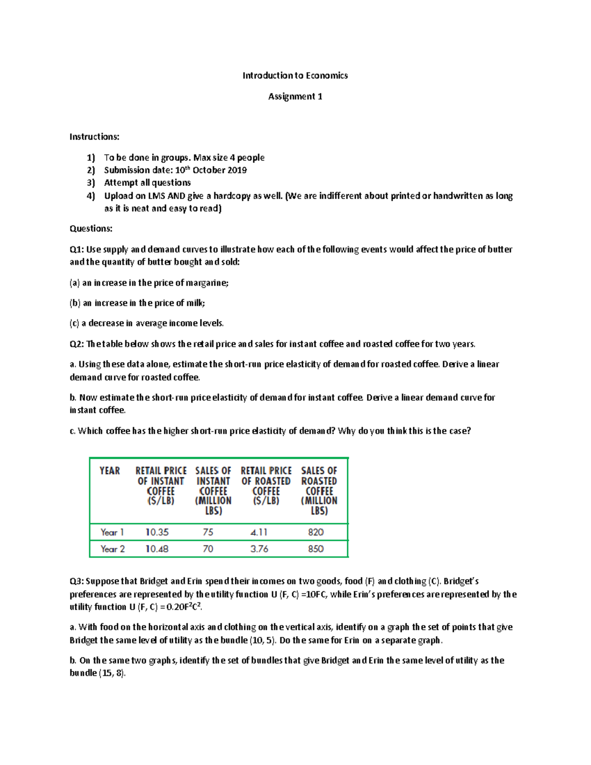 Assignment 1 - Statistical Analysis and data reconfiguration - Warning ...