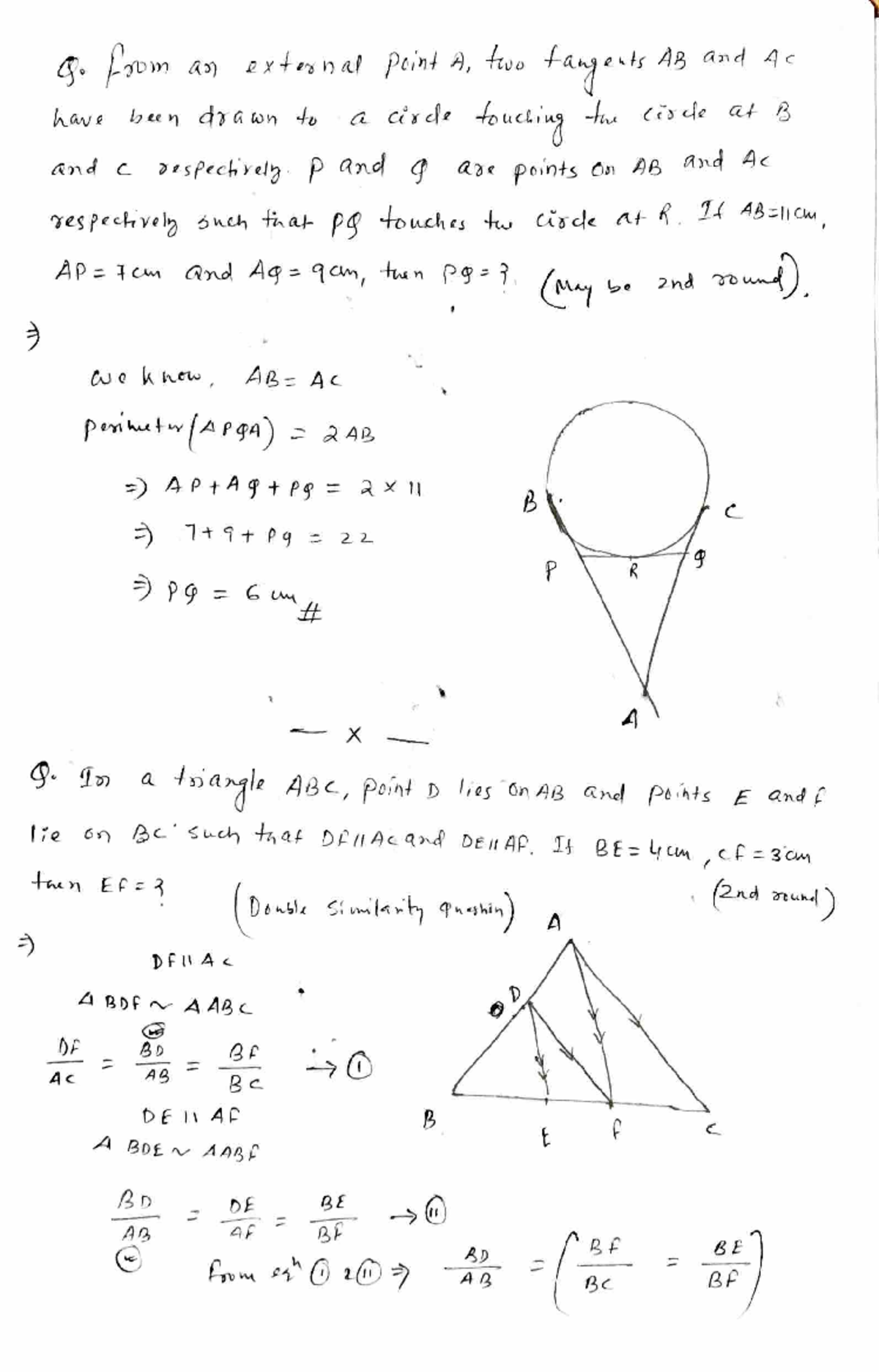 Geometry 3 - Handwritten Notes for Final Exam Preparation - Studocu