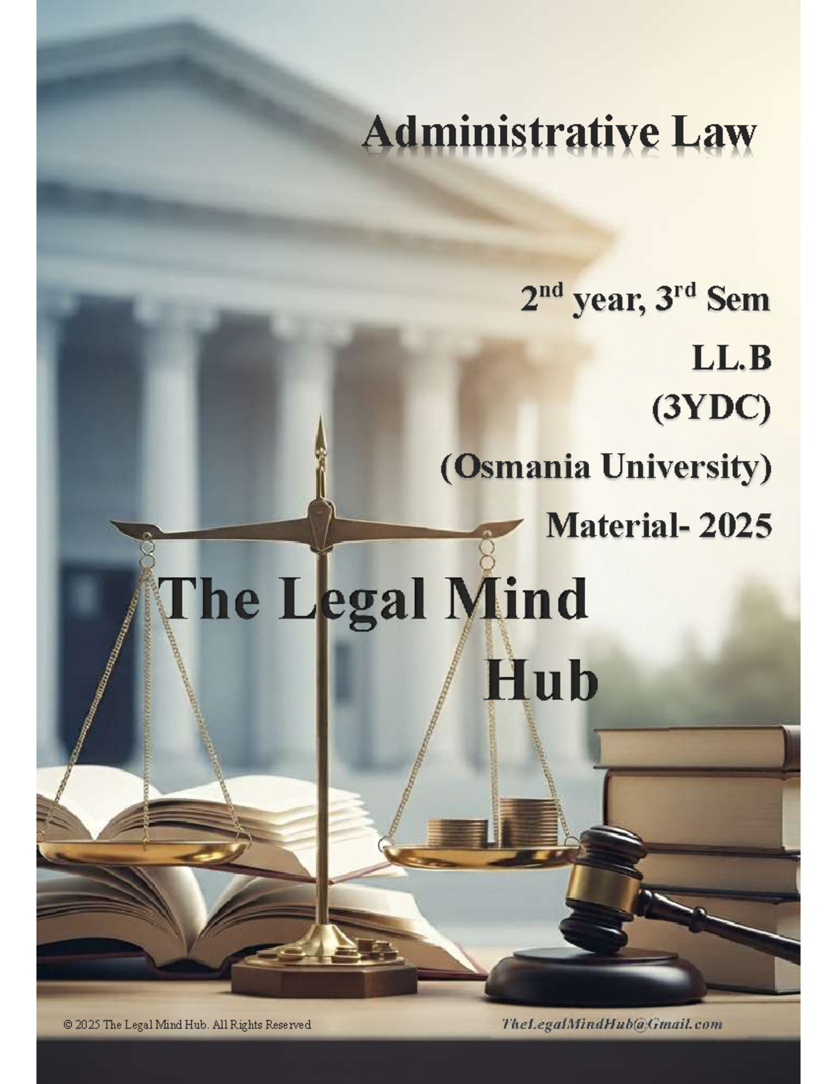 Administrative Law Overview: LL.B (3YDC) 2nd Year, 3rd Sem Notes - Studocu