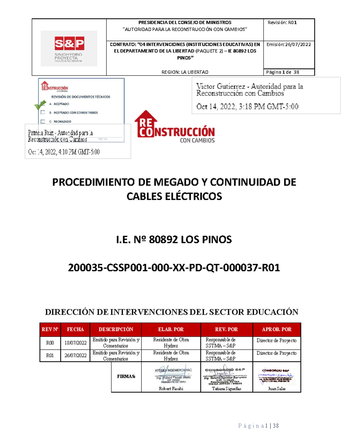 Procedimiento de Megado y Continuidad de Cables Eléctricos - IE 80892 ...