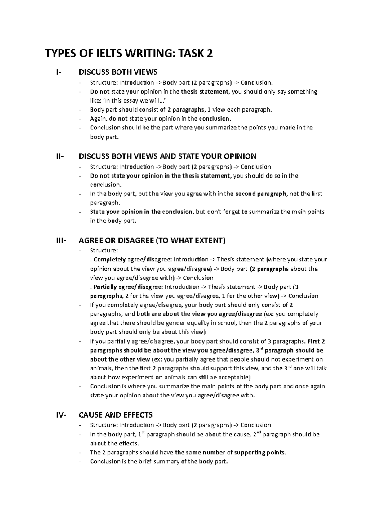 Types OF Ielts Writing TASK 2 - TYPES OF IELTS WRITING: TASK 2 I ...