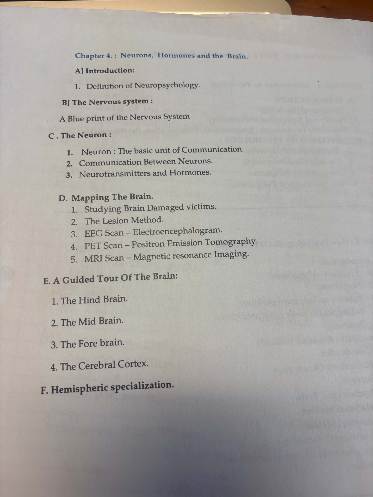 Chapter 4: Neurons, Hormones, and the Brain Overview - Studocu