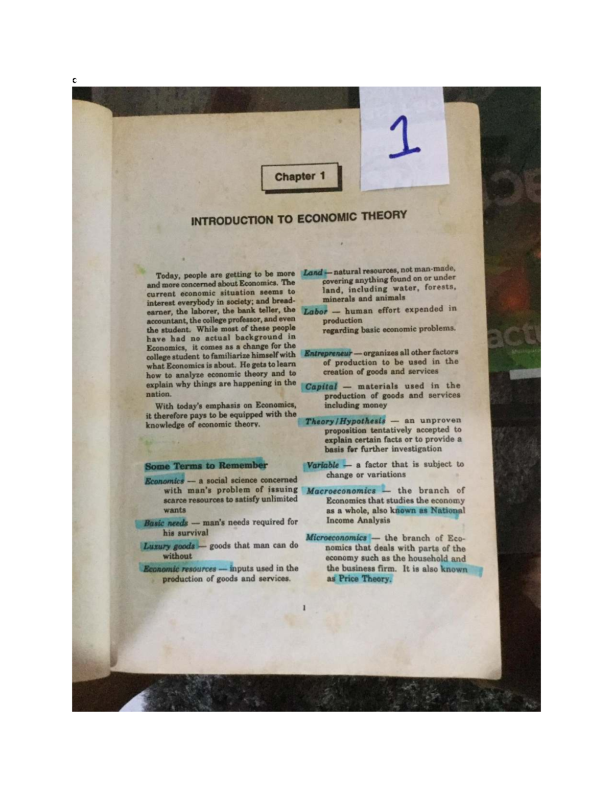 Final Exam Study Guide: Introduction to Economic Theory (Course Code - Studocu