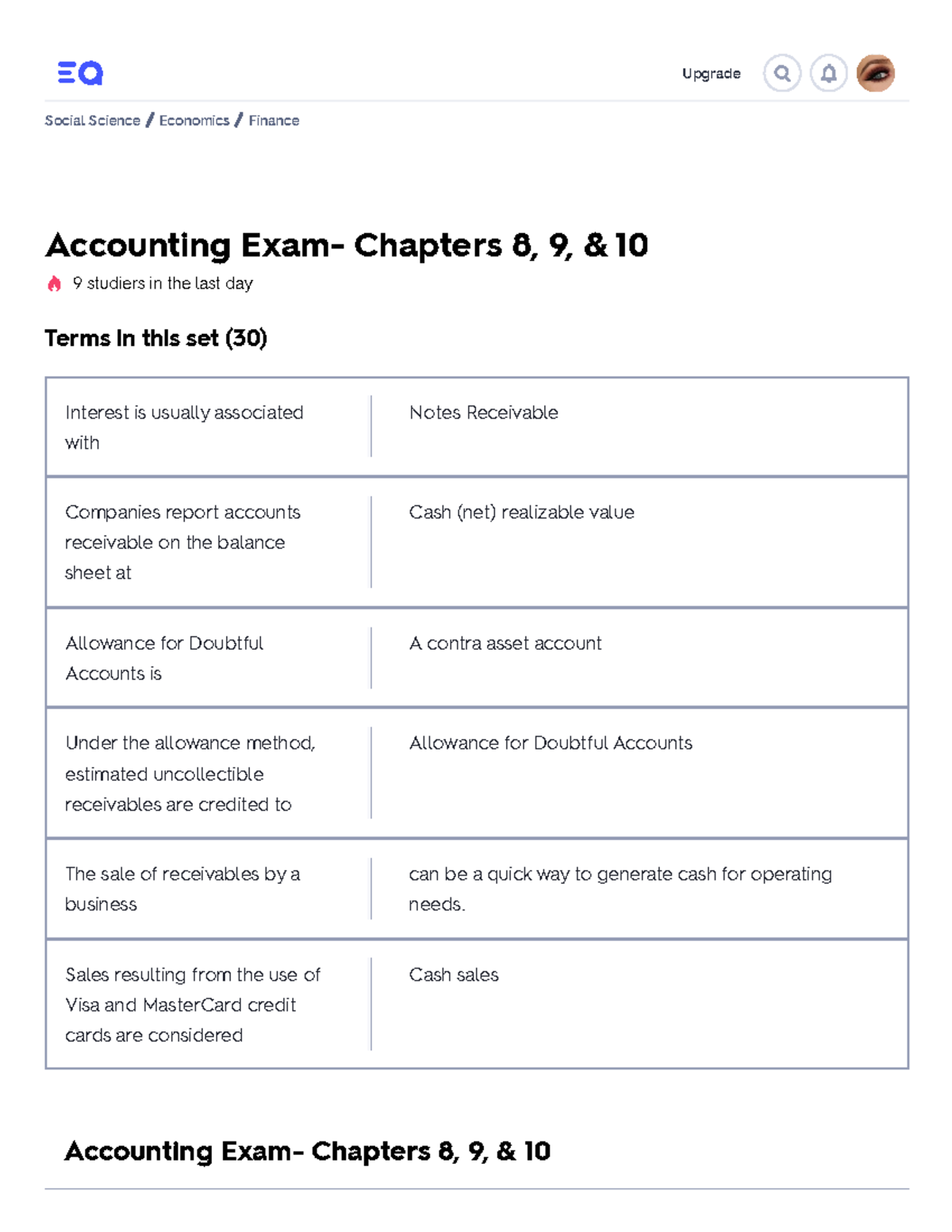 Accounting Exam Study Guide: Chapters 8, 9, & 10 Insights - Studocu