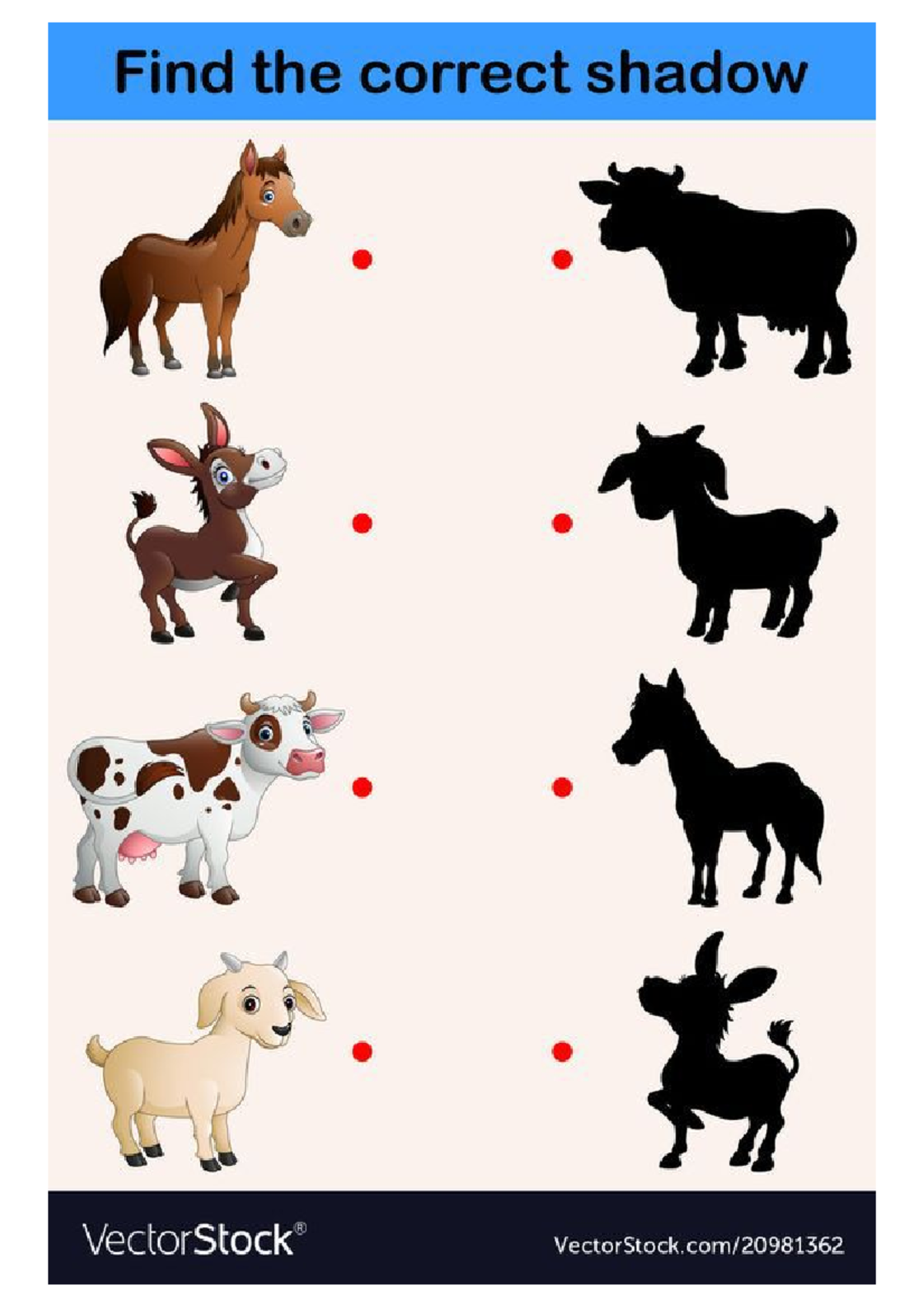 Matching Shadows Worksheet for Kids: Fun Activities - Studocu