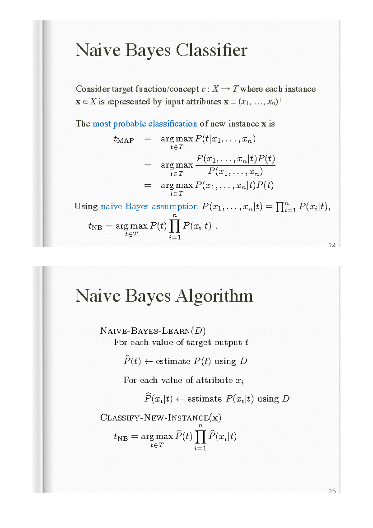 3-Bayes Inf Part 3 - Naive Bayes Classifier Lecture Notes - Studocu