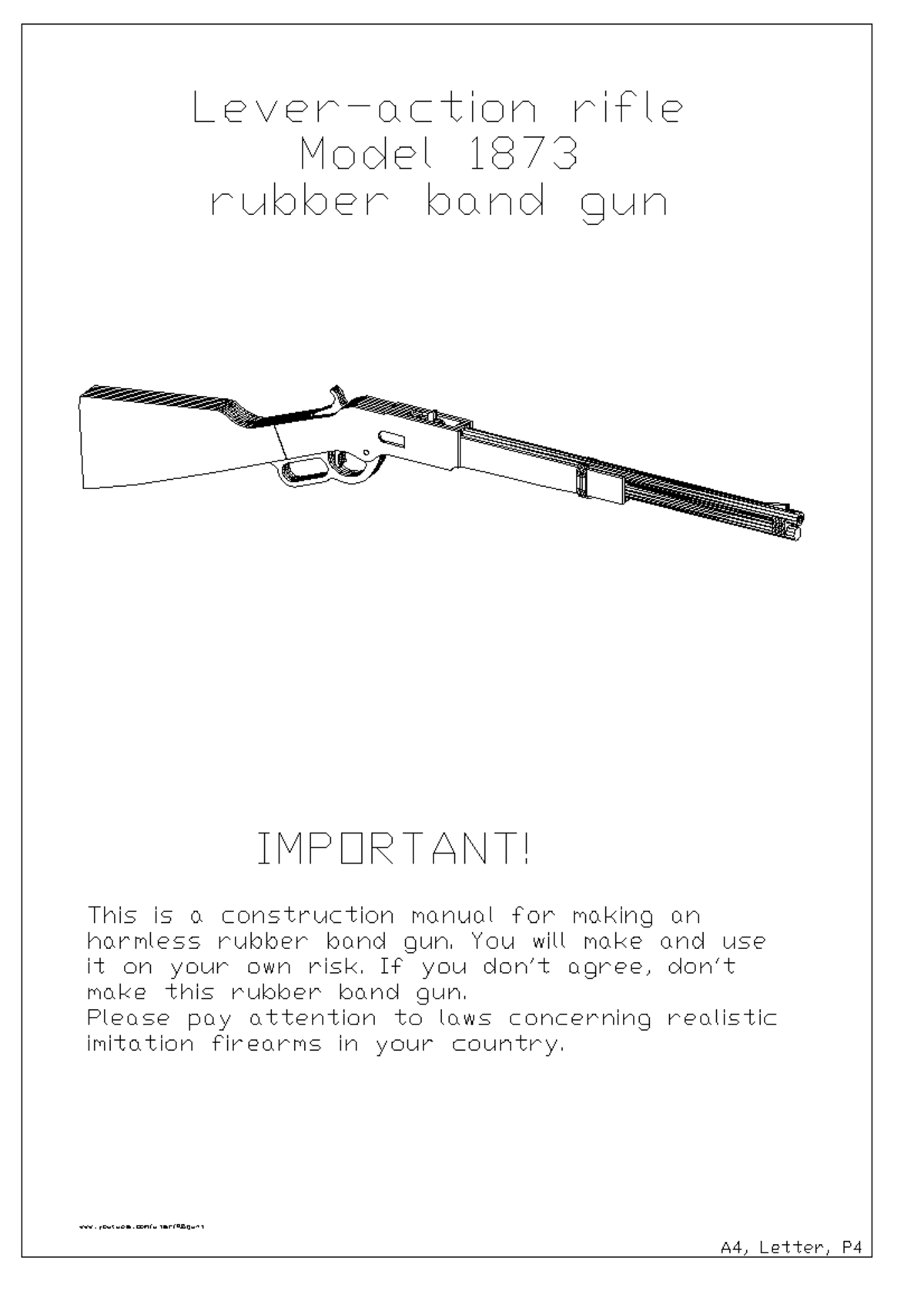 Construction Manual for Rubber Band Gun Based on Model 1873 - Studocu