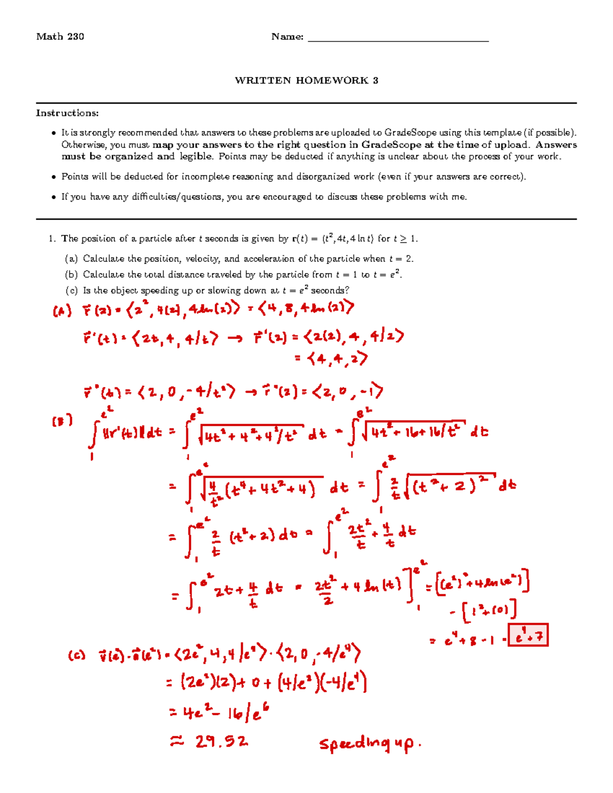 Math 230 Homework 3: Detailed Solutions and Submission Guidelines - Studocu