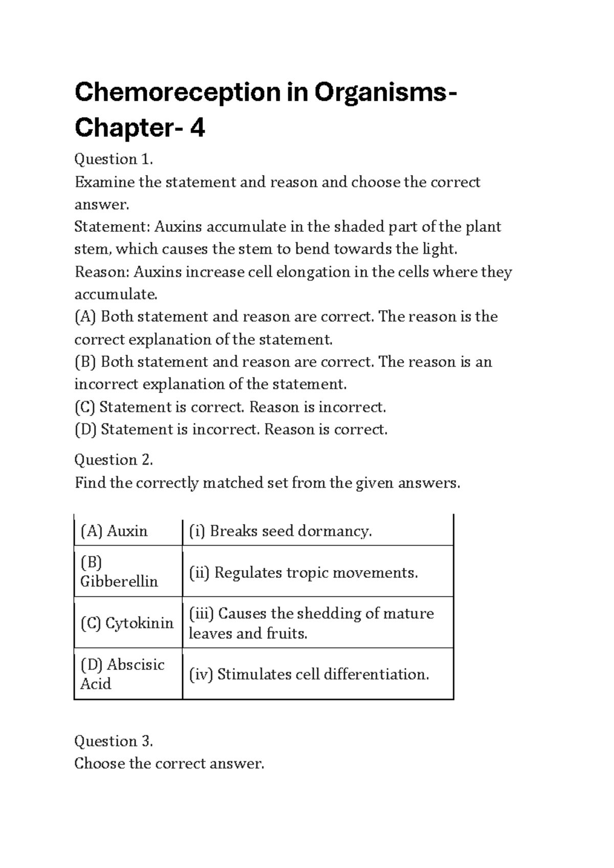 Biology Part 2: Key Questions on Hormones and Immunity - Studocu