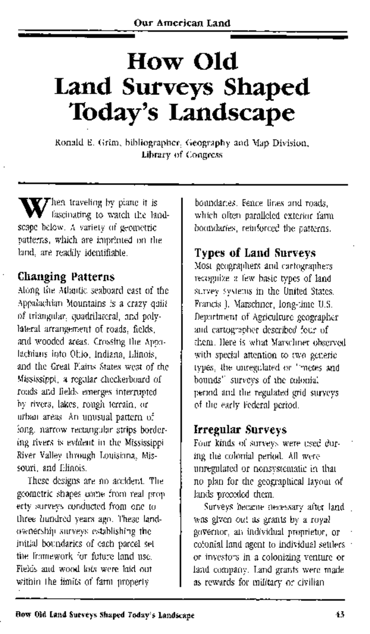04a+How+Old+Land+Surveys+Shaped+the+Landscape - How Old Land Surveys ...