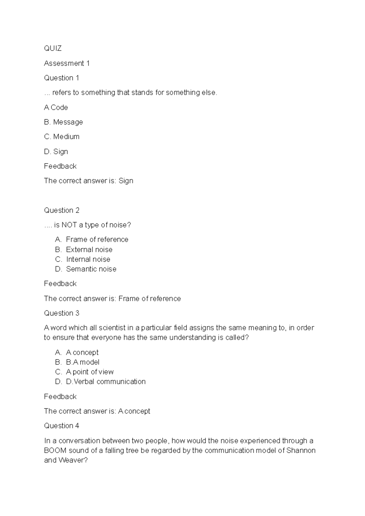 COM1501 QUIZ Assessment Answers and Explanations - Studocu
