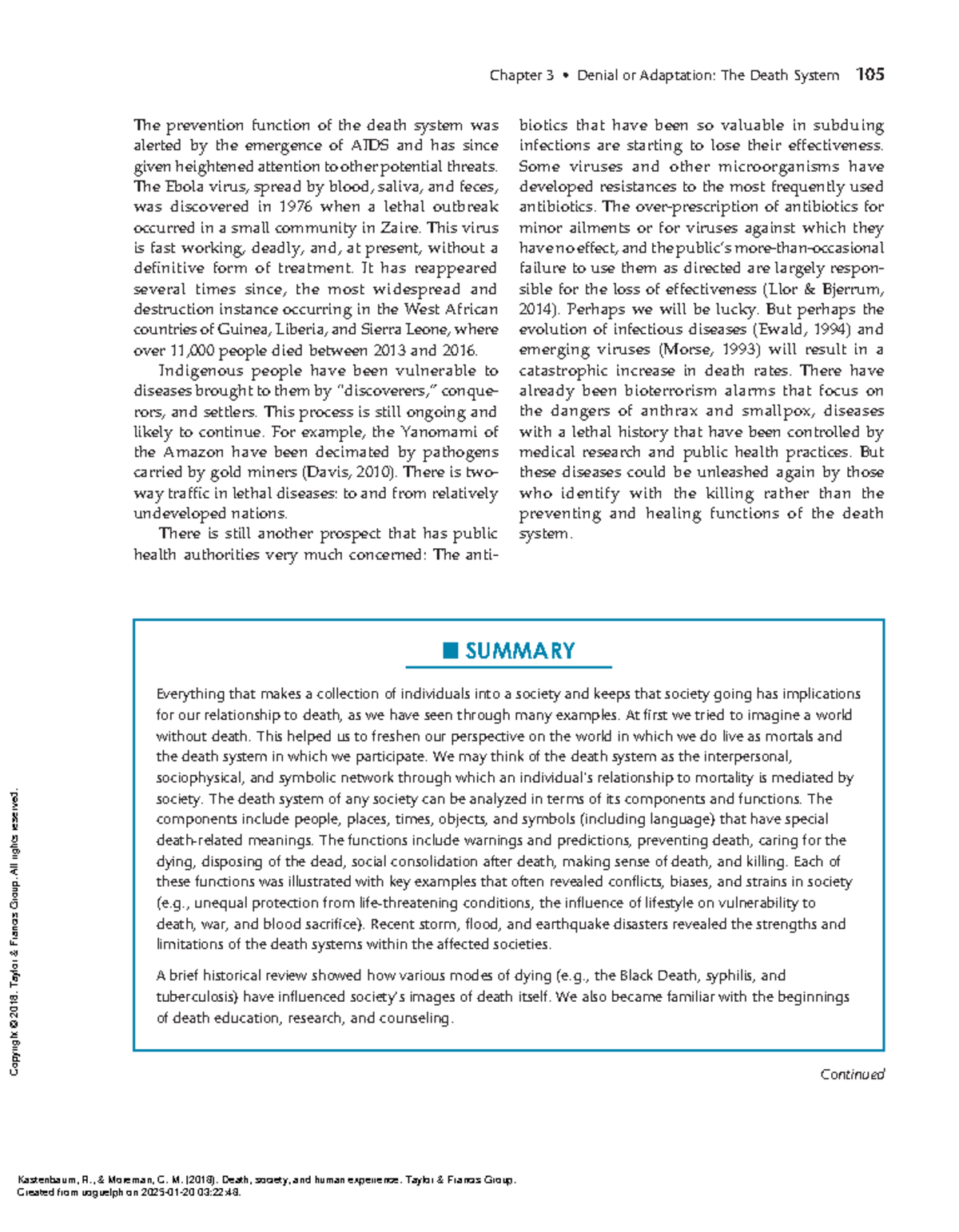 Death, Society, and Human Experience - (3 Denial or Adaptation The ...