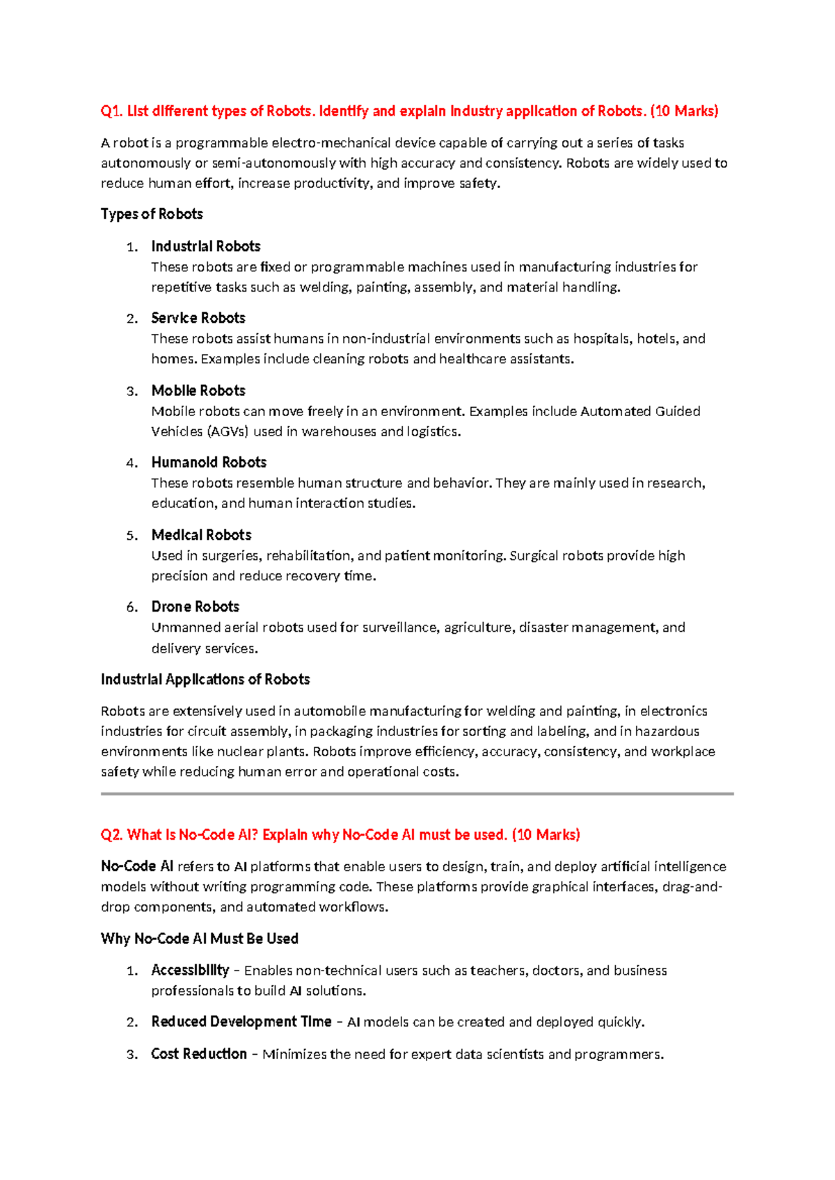 Mod 5 - AI & Machine Learning: Types, Applications, and Impact - Studocu