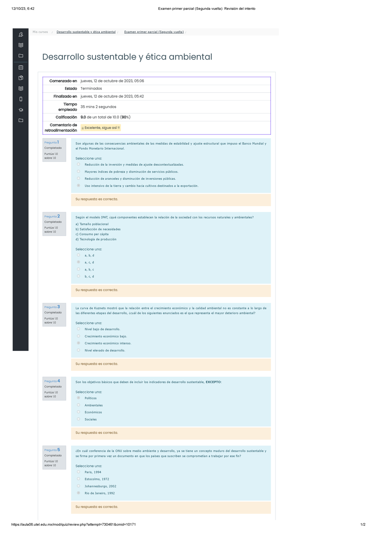Revisión del Examen Primer Parcial (Segunda Vuelta) de DES102 - Studocu