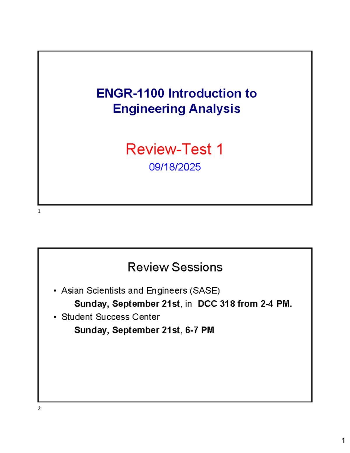ENGR-1100 Final Exam Review: Forces & Vectors Analysis - Studocu