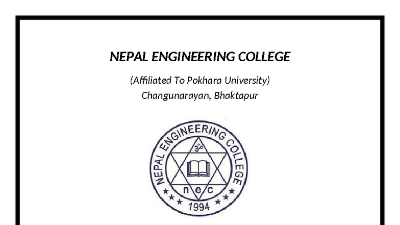 Workshop 2 - nice - Computer workshop - NEPAL ENGINEERING COLLEGE ...