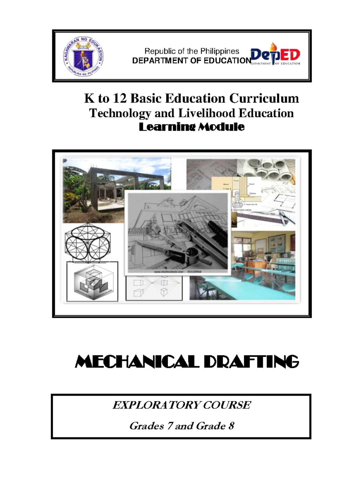 K to 12 Mechanical Drafting Learning Module for Grades 7-8 - Studocu
