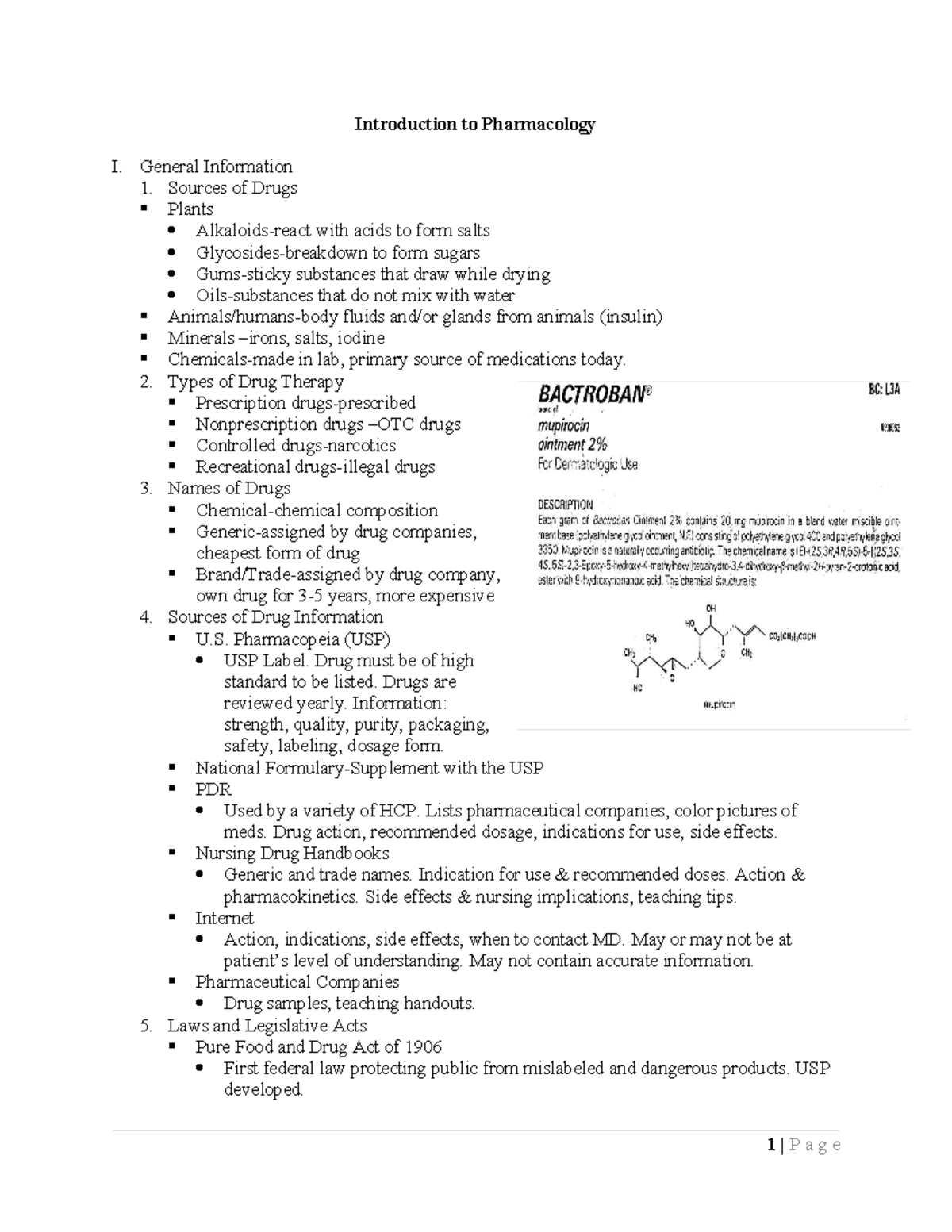 Introduction to Pharmacology I: Key Changes in PLLR for Pregnancy and Lactation - Studocu