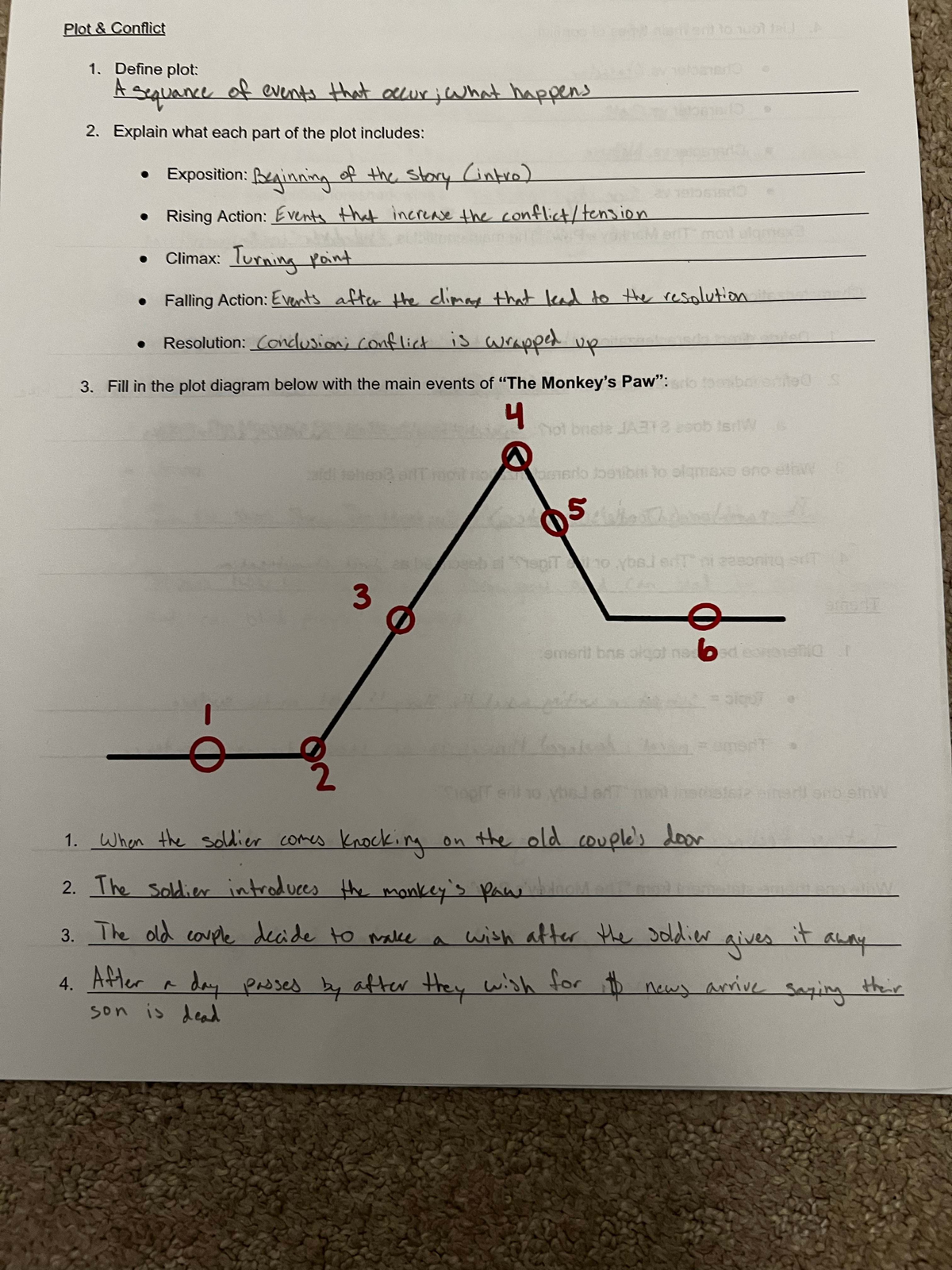 Final Exam Review Notes: Plot Structure & Conflict Analysis (XXX-YYY ...