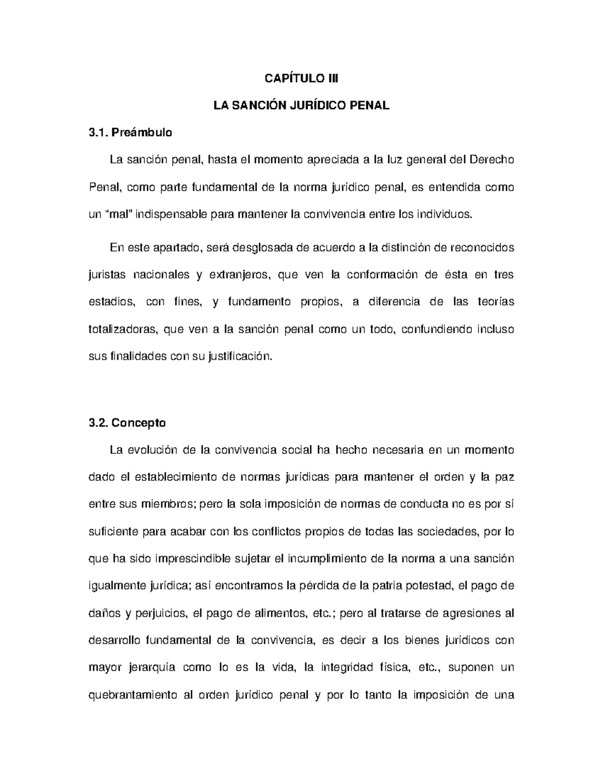 Resumen Pena, Punición y Punibilidad - CAPÍTULO III LA SANCIÓN JURÍDICO ...