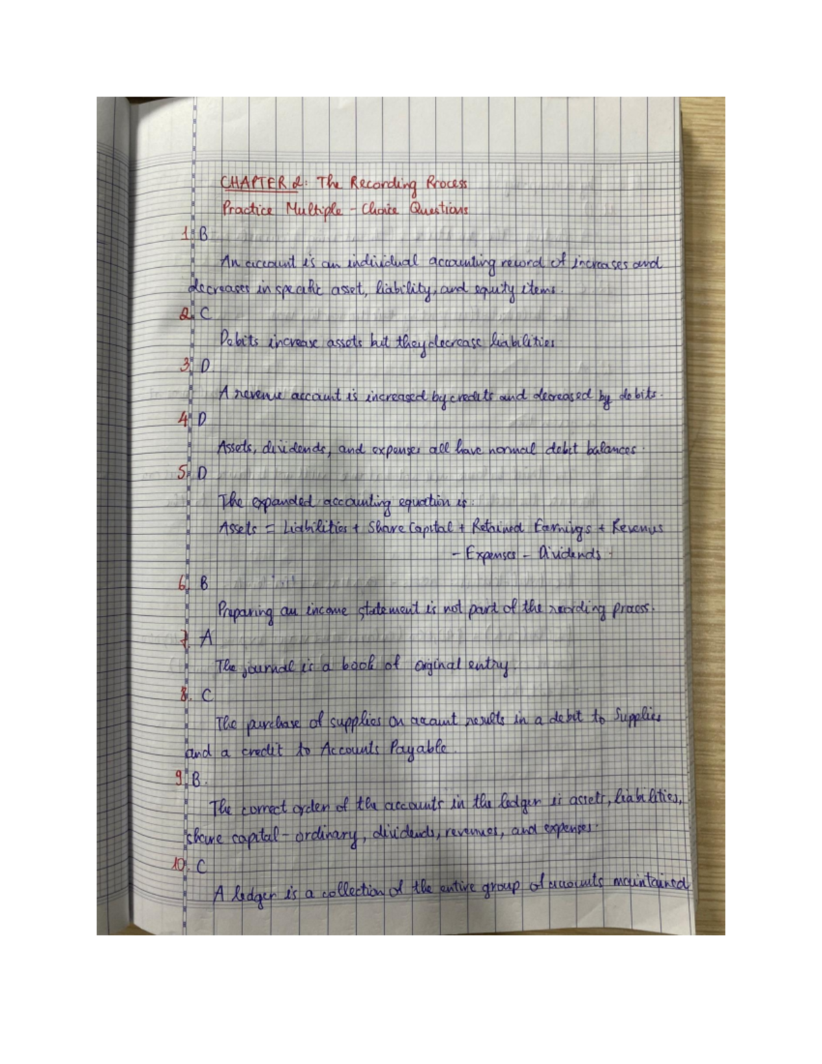Chapter 2 - Principles of Accounting - CHAPTER 2: The Recording Process ...