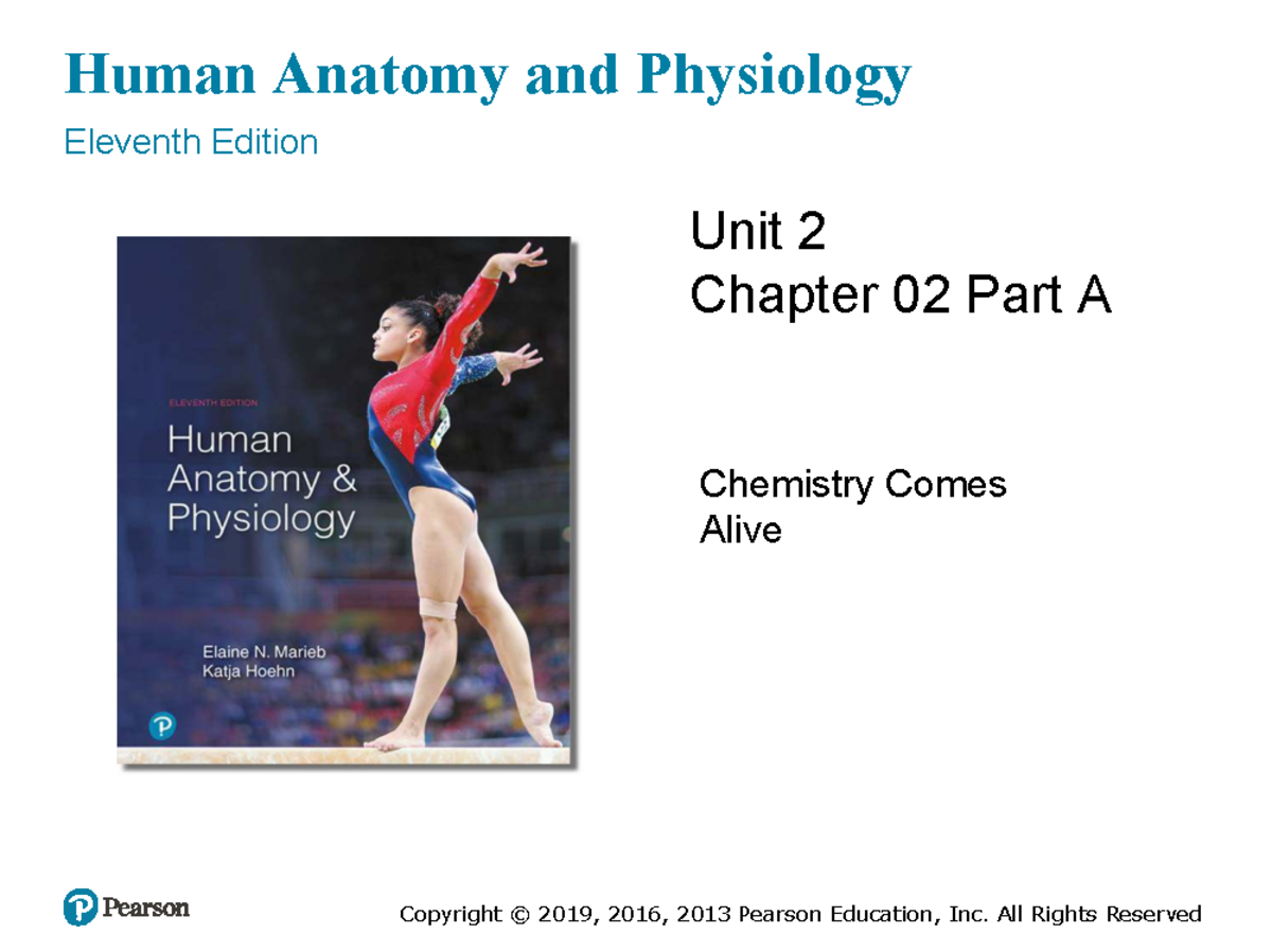 Human Anatomy and Physiology (Unit 2): Chemistry Comes Alive - Chapter ...