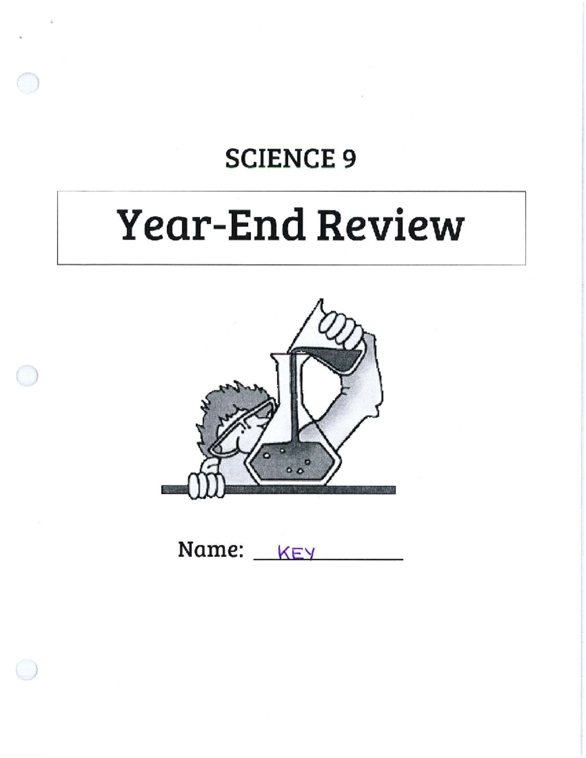 SCIENCE 9 Year-End Review Key: Study Guide for Final Exam - Studocu