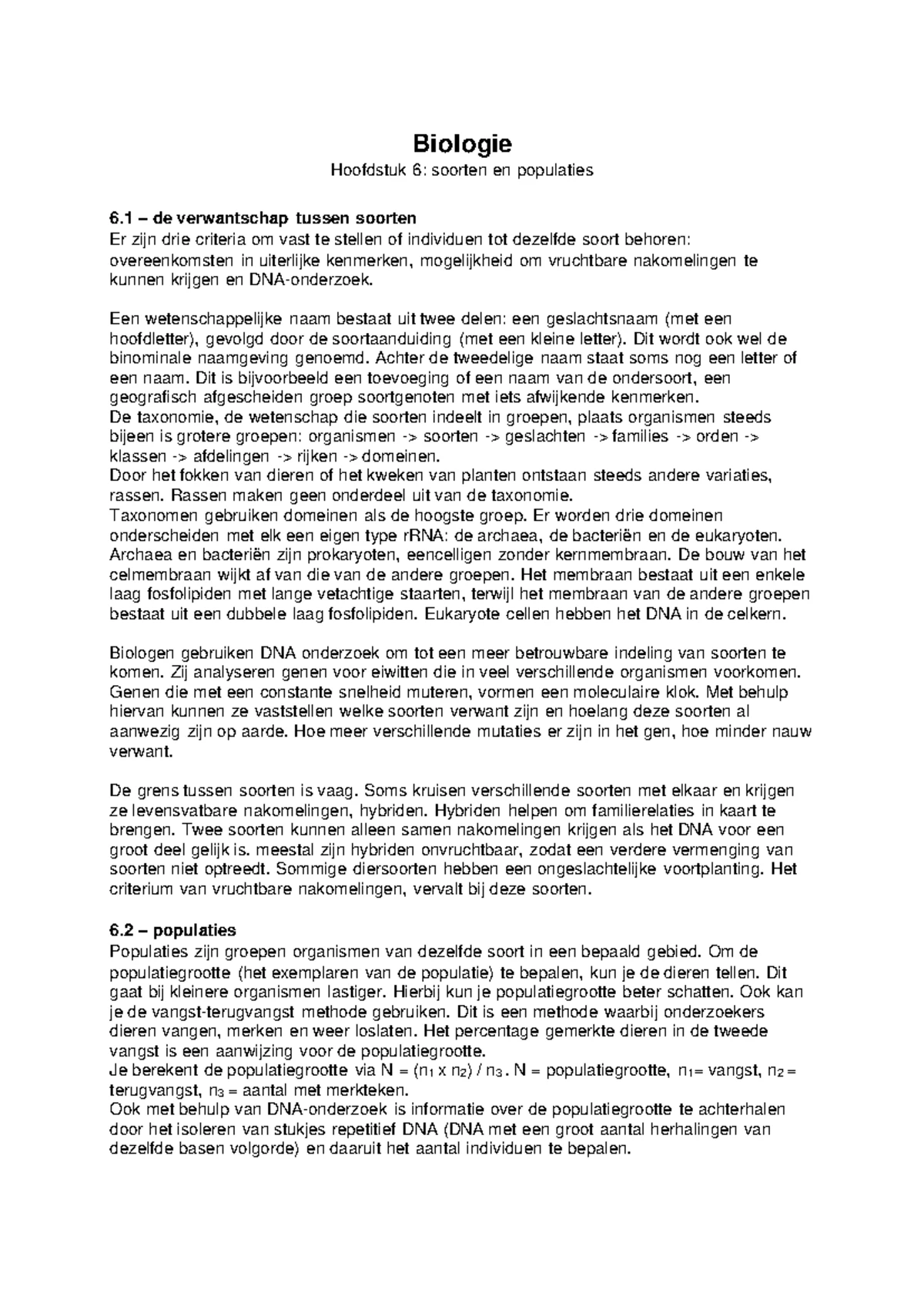 Samenvatting Biologie Hoofdstuk 4: Voortplanting en Ontwikkeling - Studeersnel
