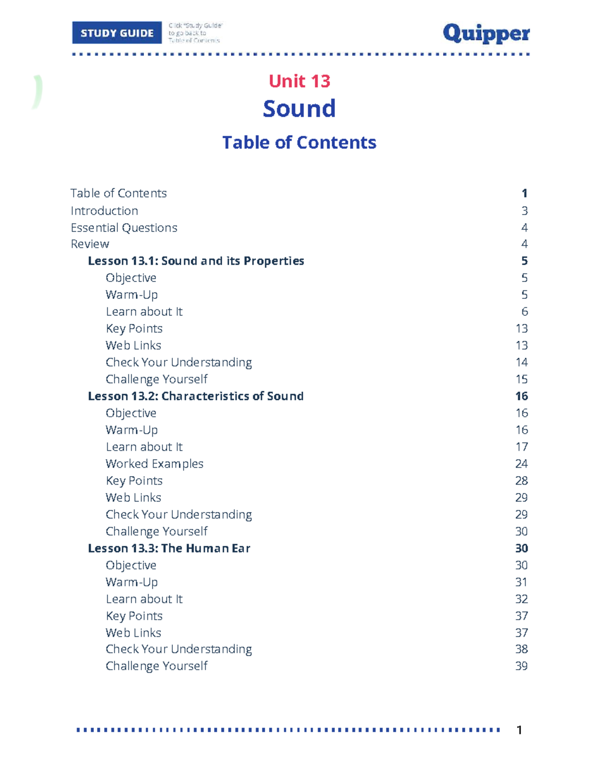 Science Unit 13: Understanding Sound Properties and Characteristics ...