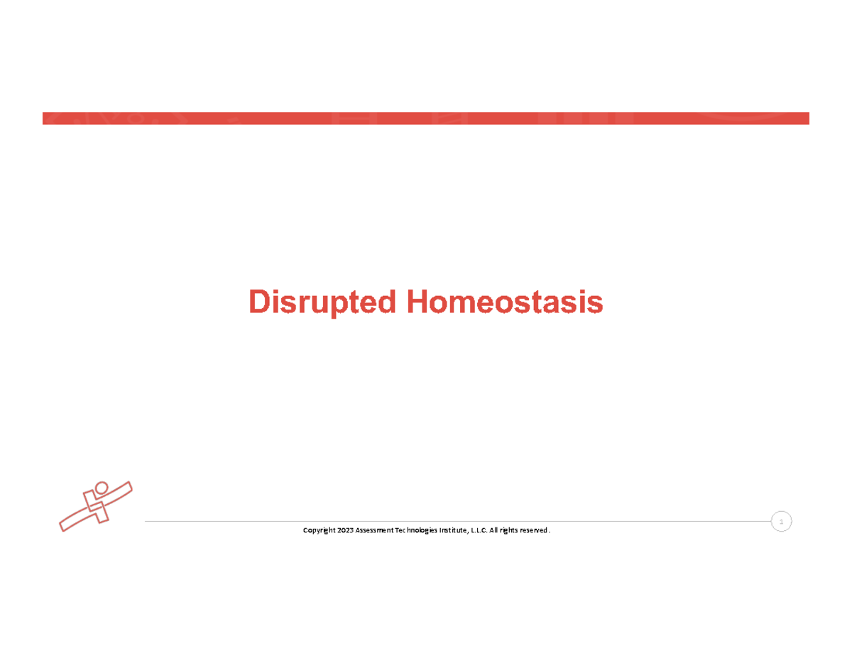 Module 10: Disrupted Homeostasis - Fluid and Electrolyte Imbalances ...