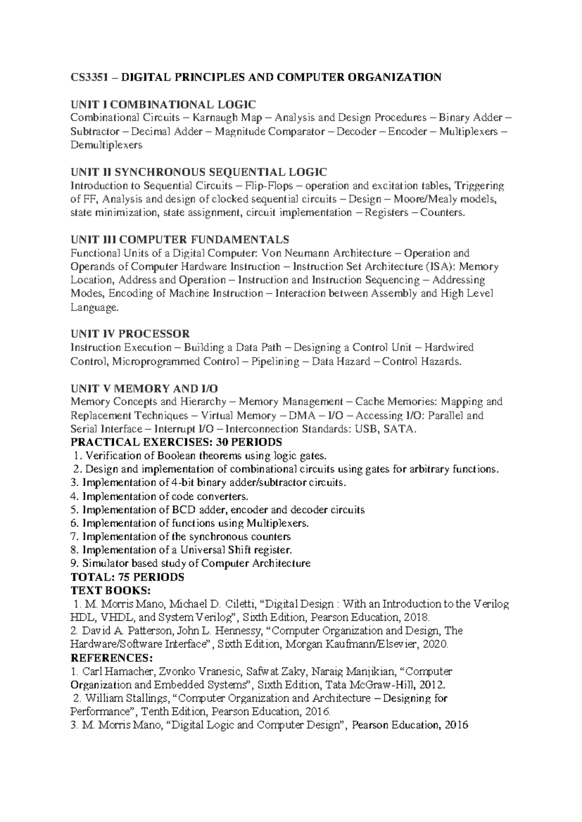 B.Tech.IT 2021 - Regulations 2021 Syllabus Overview & Details - Studocu