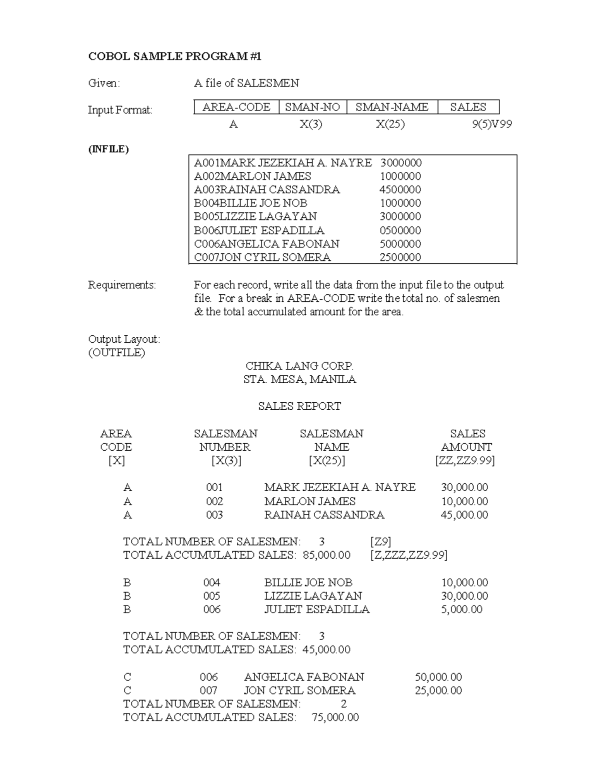 COBOL Programming Guide: Encode, Compile & Run Instructions - Studocu