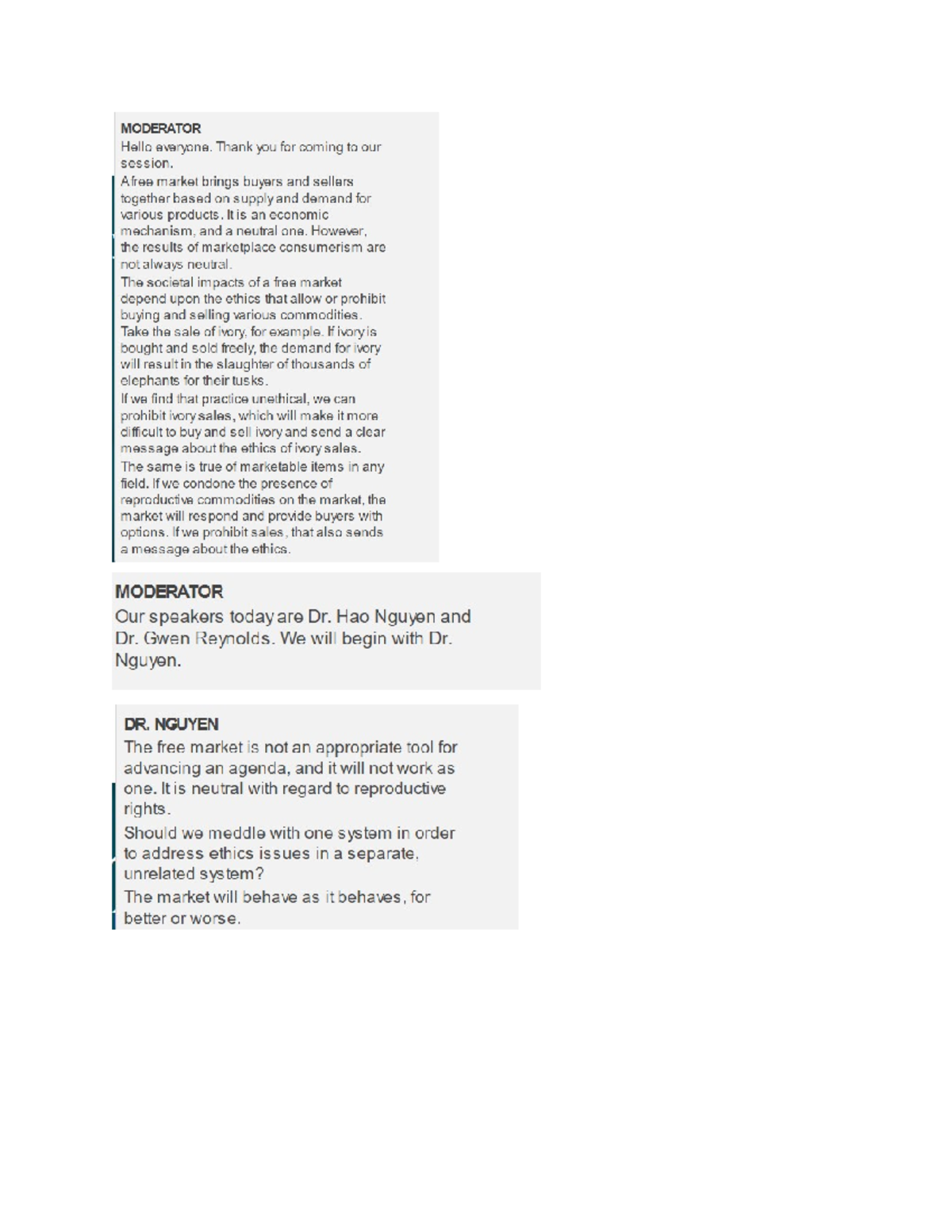 Dr nguyen - notes - MODERATOR Hello everyone. Thank you for coming to ...