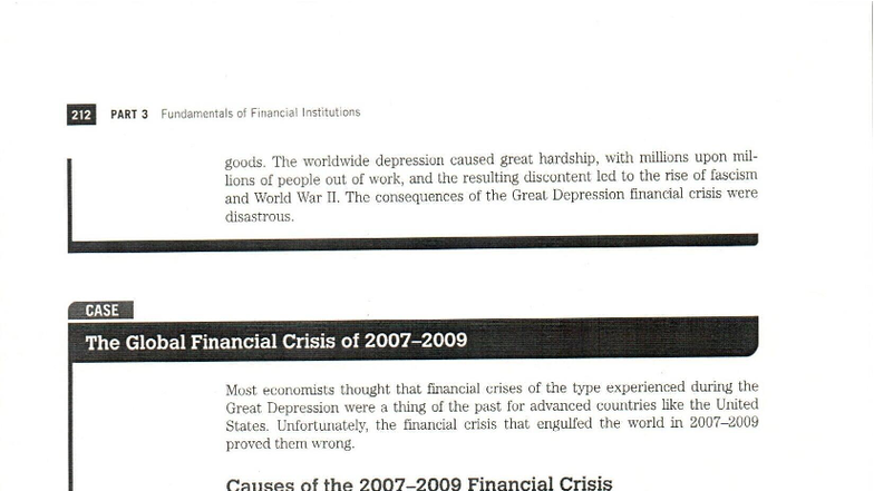 Global Financial Crisis Case Study - ECON 101 Analysis - Studocu