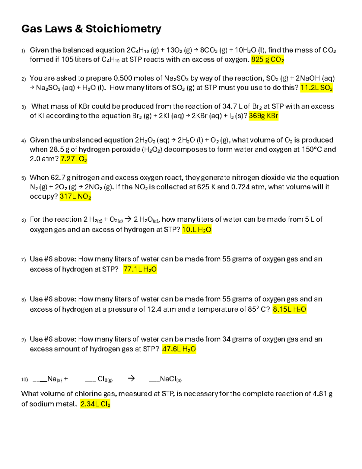 Kami Export - Gas Laws & Stoichiometry Problems - Gas Laws ...