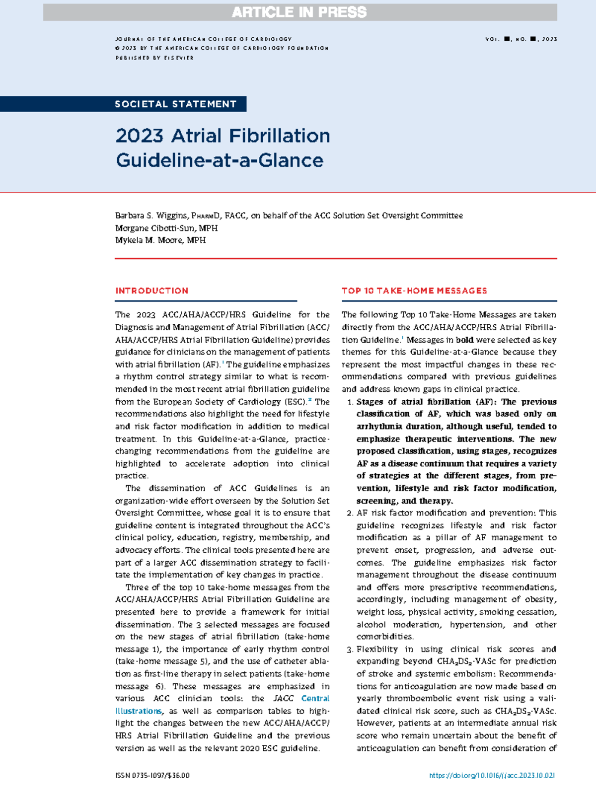 2023 Atrial Fibrillation Guideline Insights: Key Messages & Updates ...