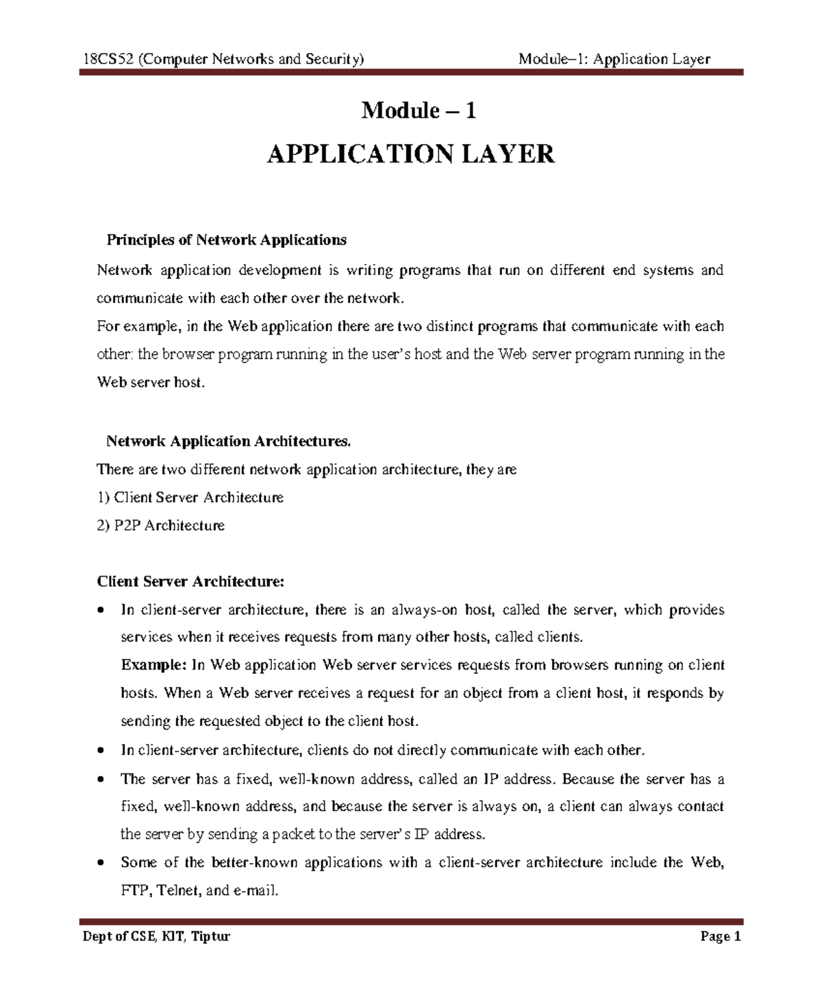 CNS Mod1@Az: Introduction to Network Applications and Architectures ...