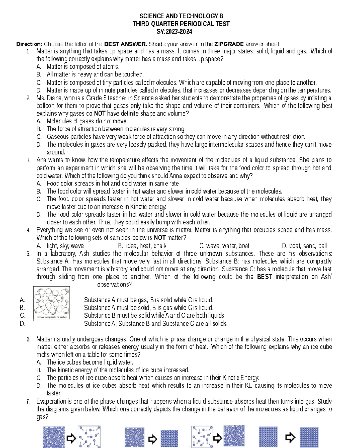 Curriculum Map for Science 8: Force, Motion, Energy & Earth Science ...