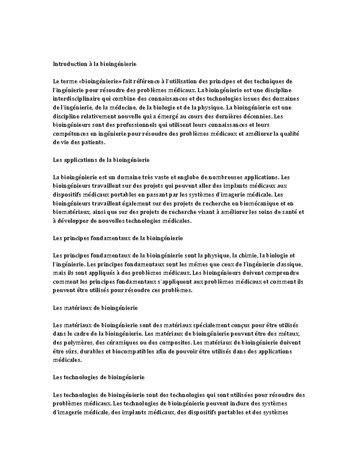 Flowchart for BME Undergraduate Classes - Essential Course Requirements ...