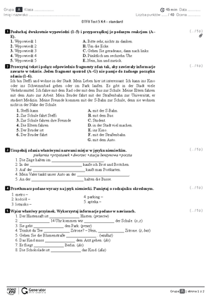 DTF8 Kartkówka 2 K2 L1-3 – Odpowiedzi i Ocena Poziomu Trudności - Studocu