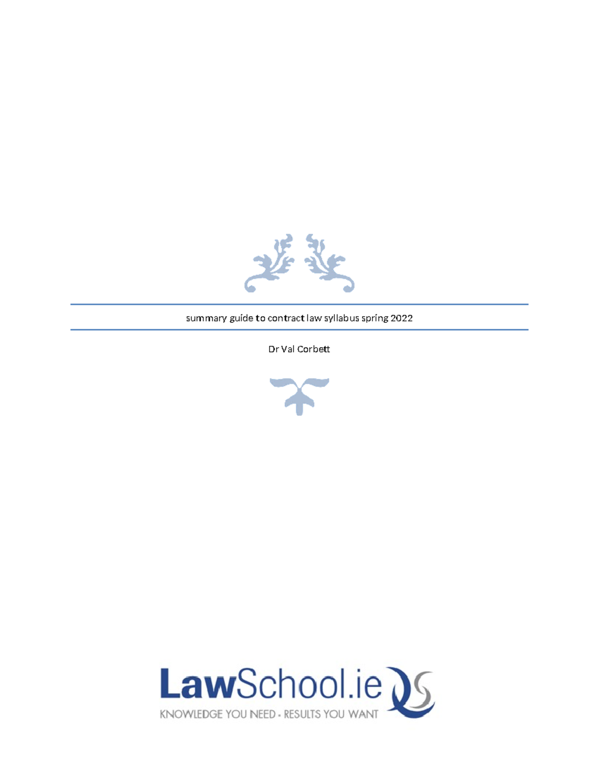 FE1 Contract Law Exam Strategy & Revision Guide - Studocu
