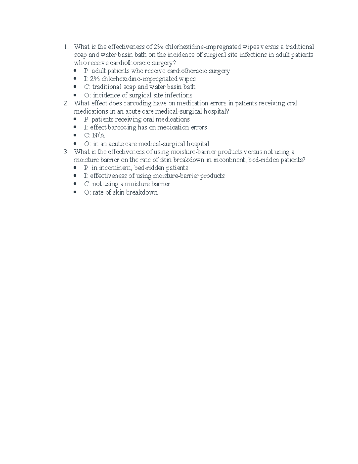 PICO Analysis for Effective Treatments in Patient Care - PICO/PICo ...
