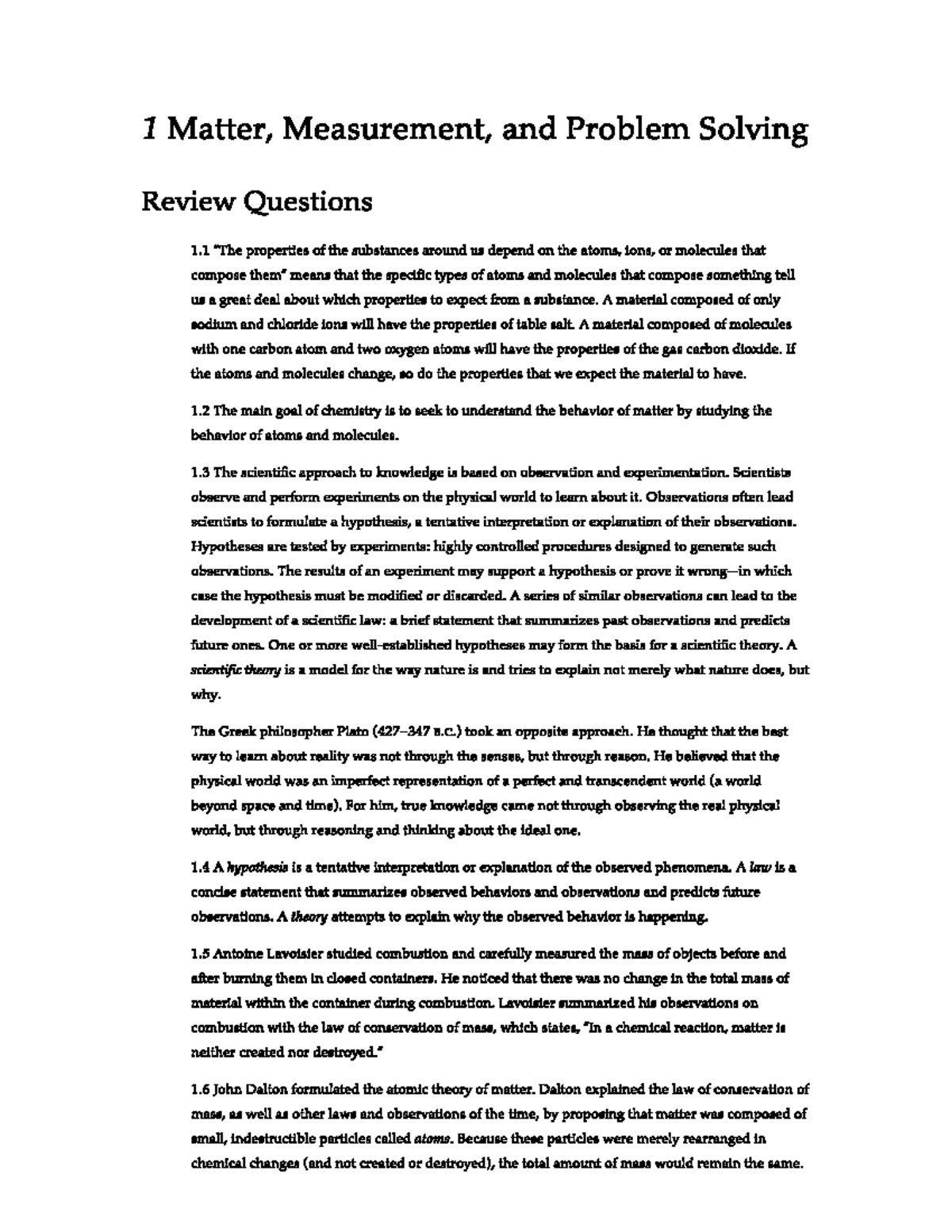 M01 Tro 06 SM 32385: Matter, Measurement & Problem Solving Review - Studocu