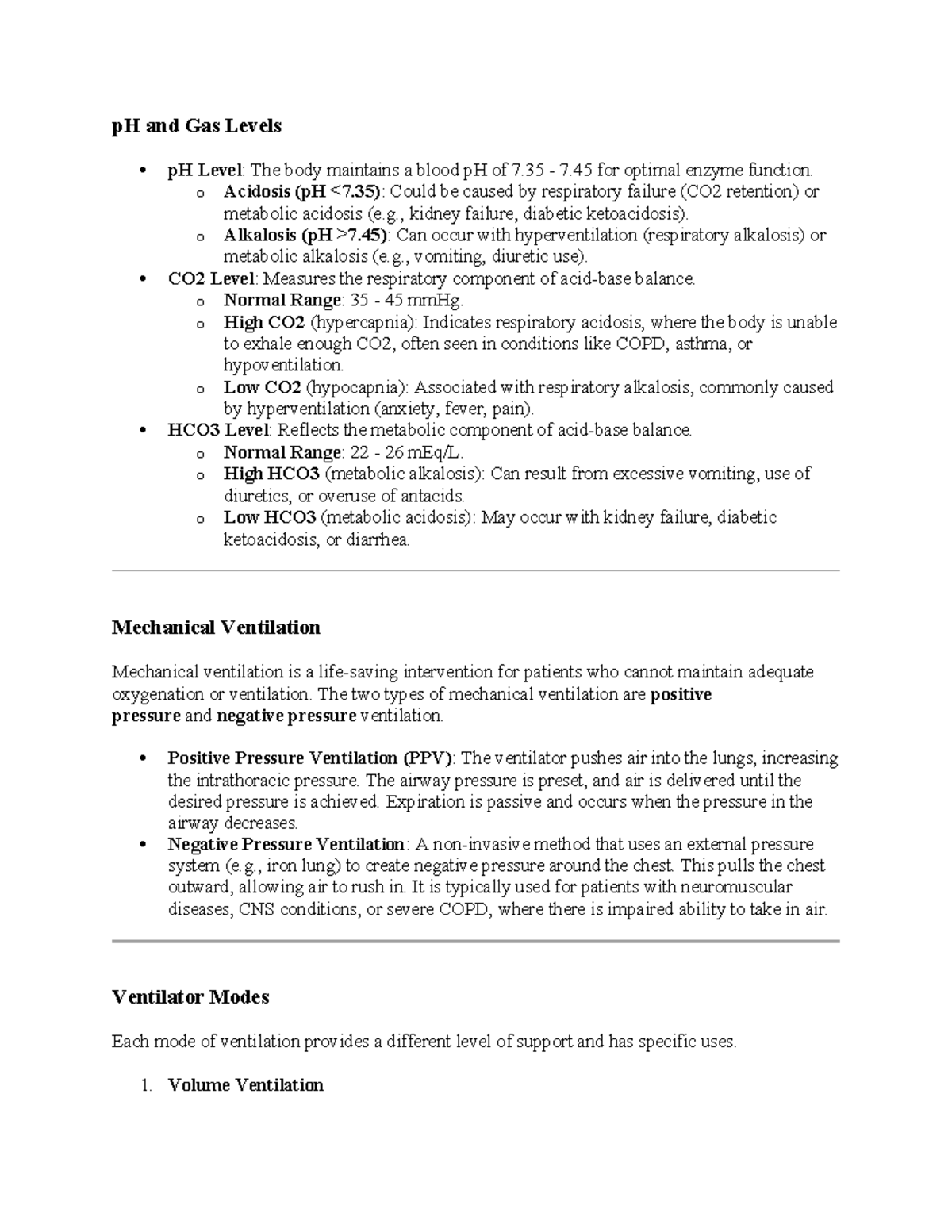P H and Gas Levels: Understanding Acid-Base Balance and Ventilation ...