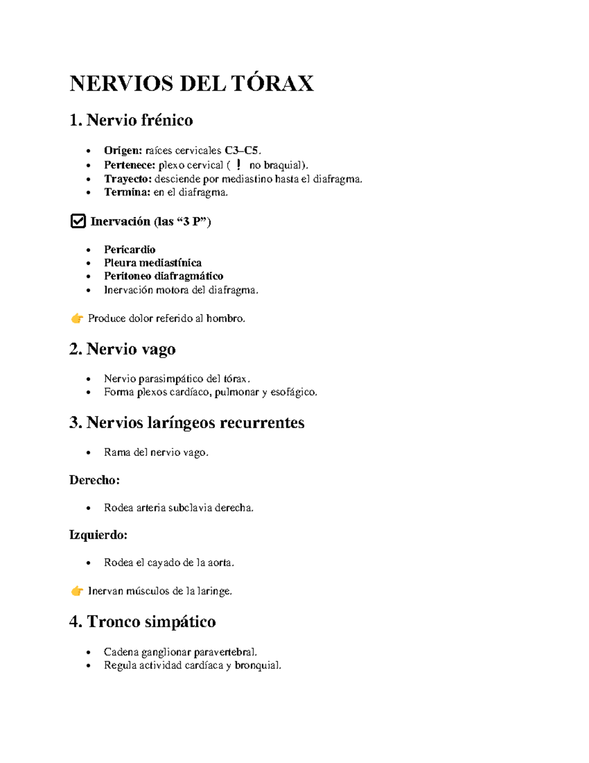 Repaso de Anatomía del Tórax: Nervios, Pleura y Estructuras Cardíacas ...