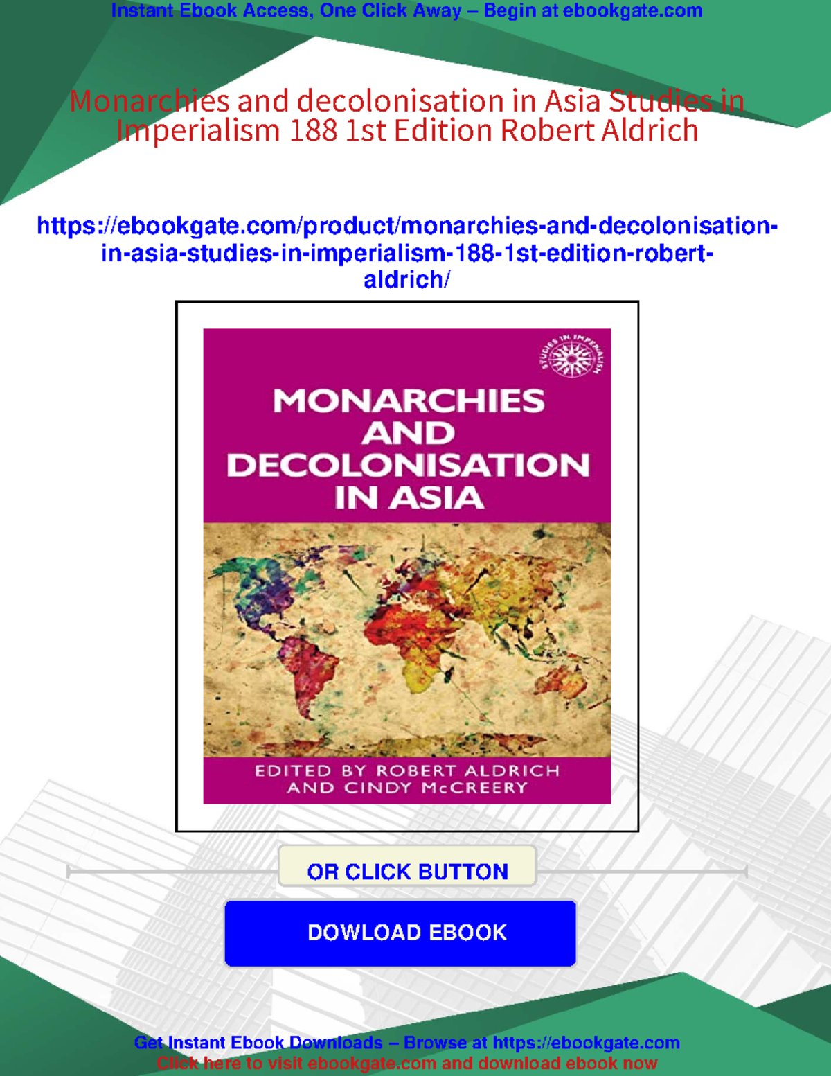 Monarchies and Decolonisation in Asia: Insights and Perspectives - Studocu