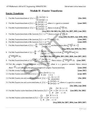 VTU M3 MATHEMATICS Formula Handbook for BE Programs - Studocu