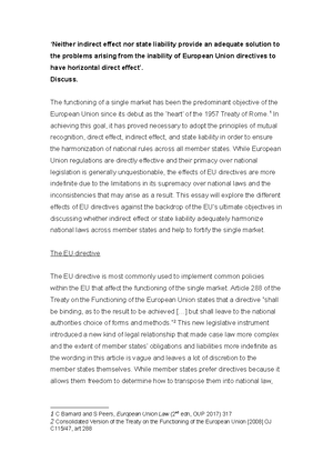 [Solved] Treaty on the Functioning of the European Union TFEU ...