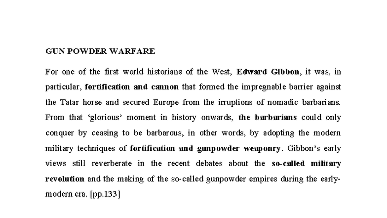 JOS Gommans - Gunpowder Warfare: Military Revolution & Empires - Studocu
