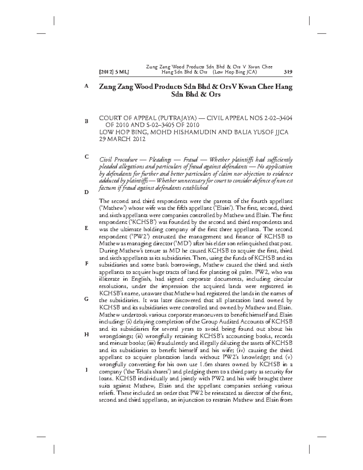 Zung Zang Wood Products Sdn Bhd & Ors v Kwan Chee Hang: 2010 Civil ...